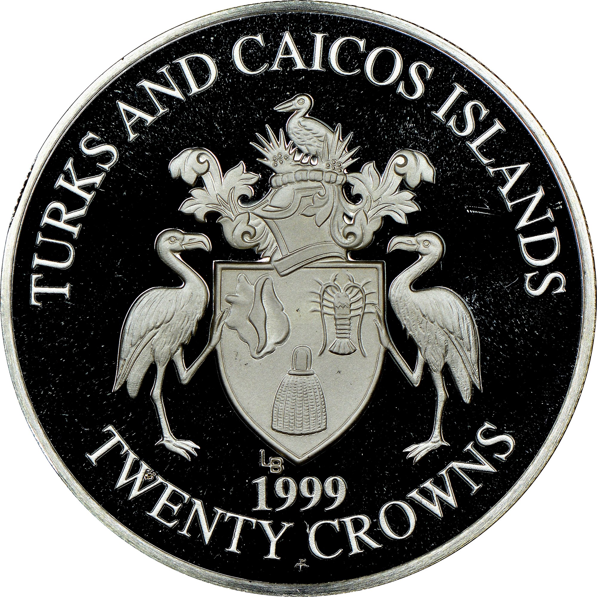 Turks & Caicos Islands 20 Crowns KM 268 Prices & Values | NGC