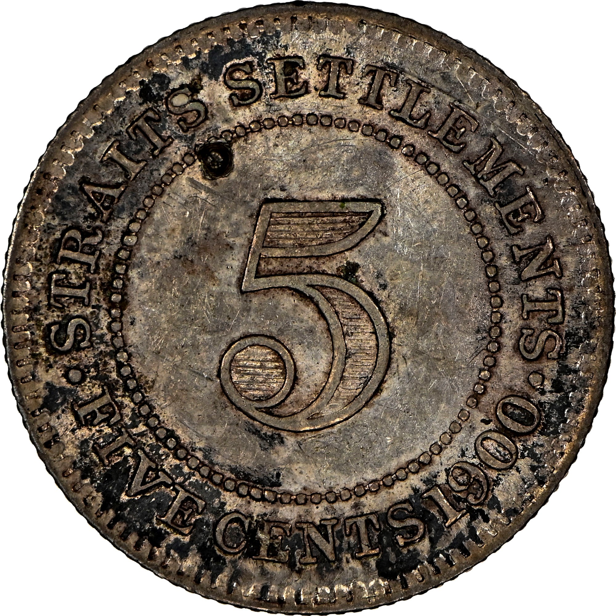 Straits Settlements 5 Cents KM 10 Prices & Values | NGC