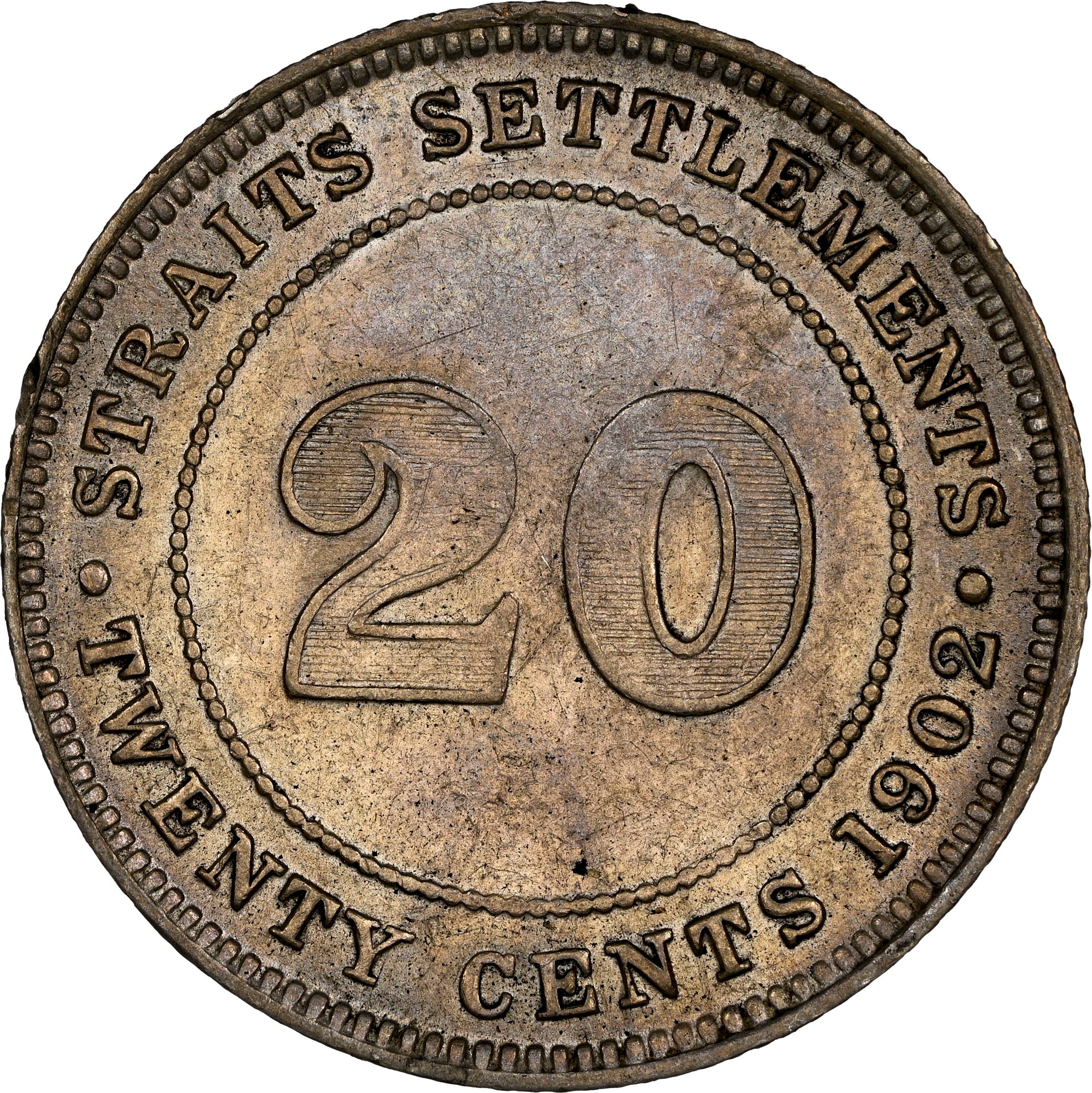 Straits Settlements 20 Cents KM 22 Prices & Values | NGC
