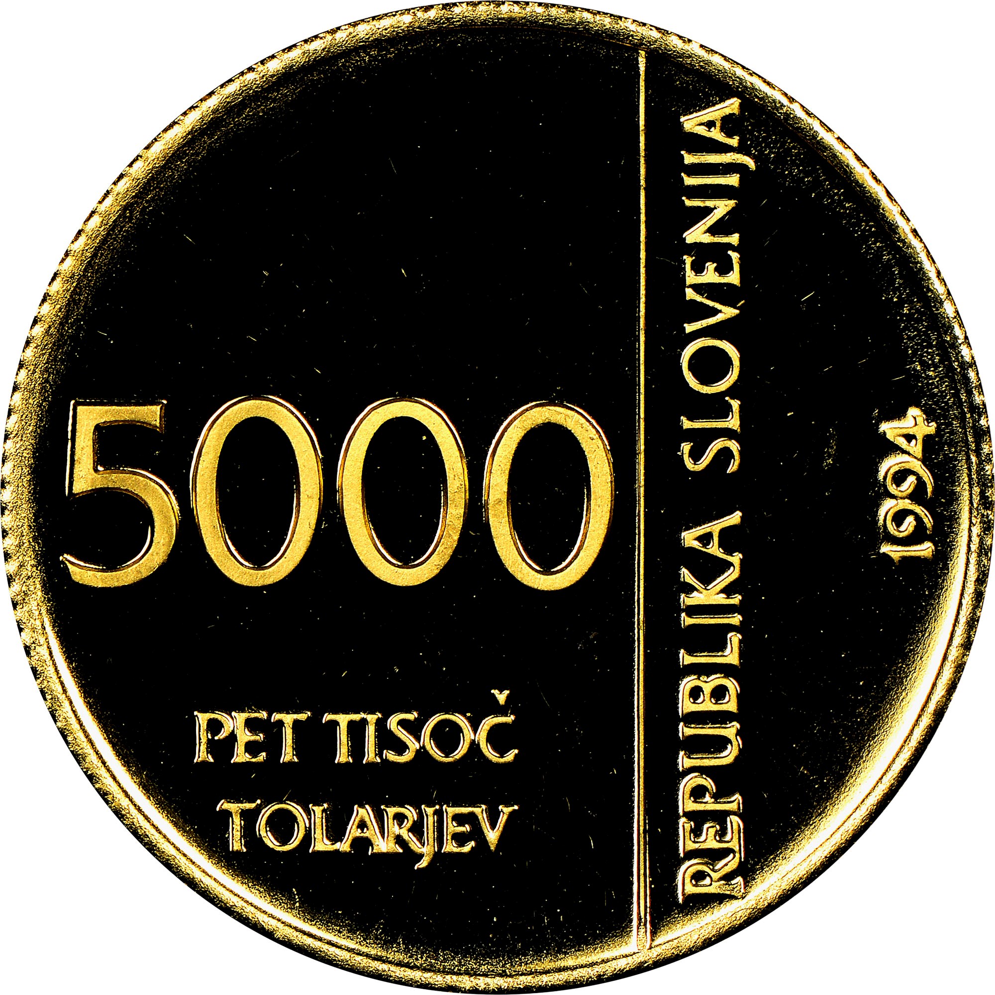 Slovenia 5000 Tolarjev KM 18 Prices & Values | NGC