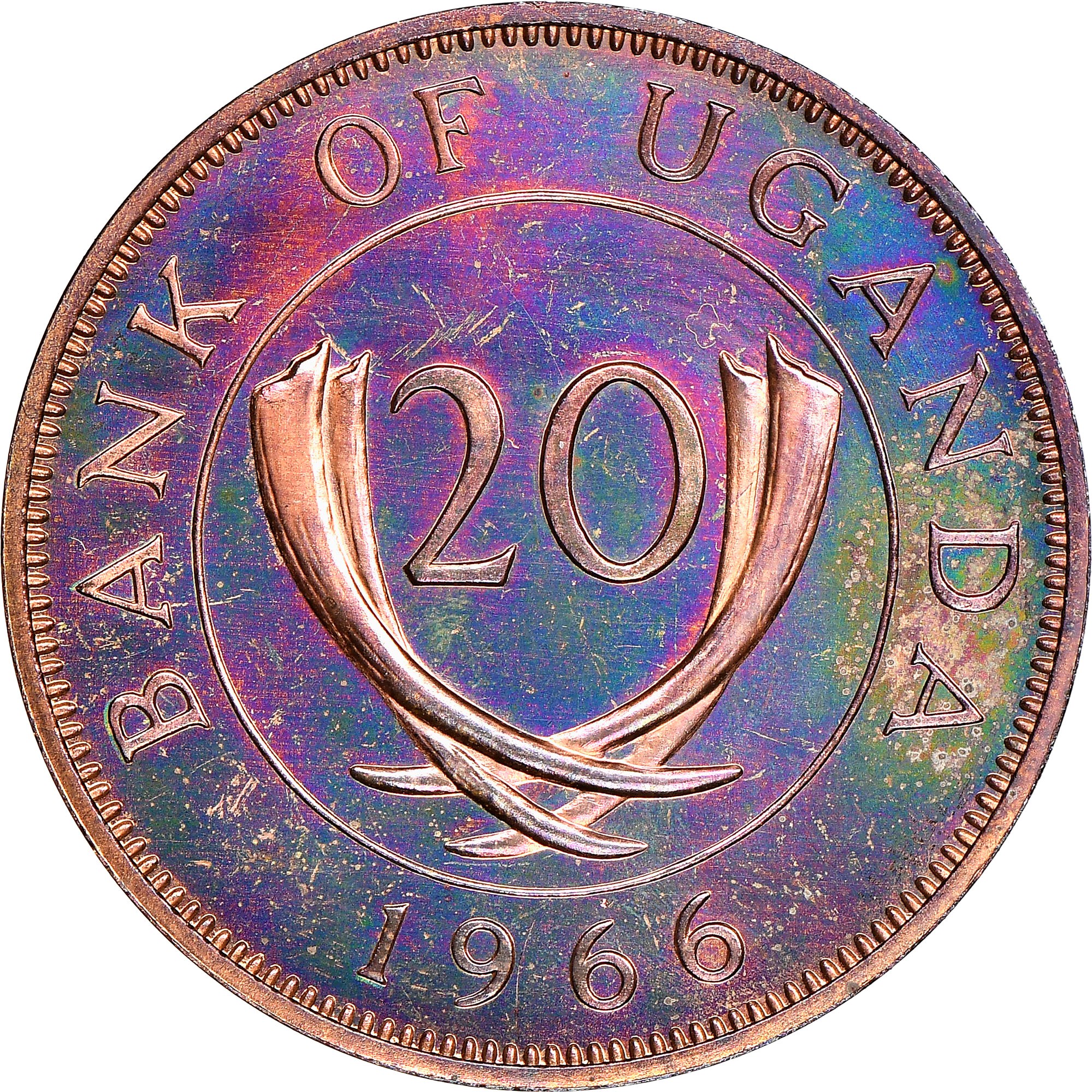 Uganda 20 Cents KM 3 Prices & Values | NGC