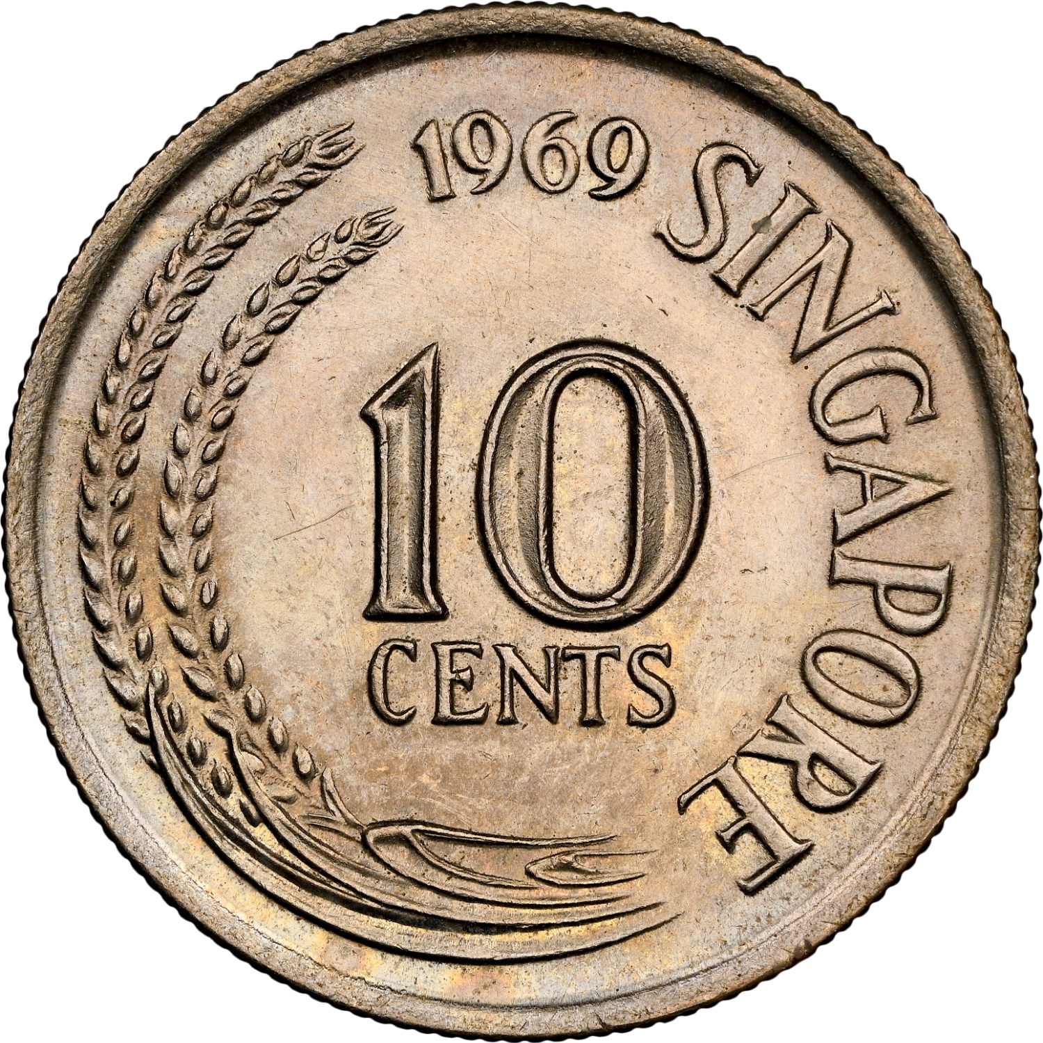 Singapore 10 Cents KM 3 Prices & Values | NGC
