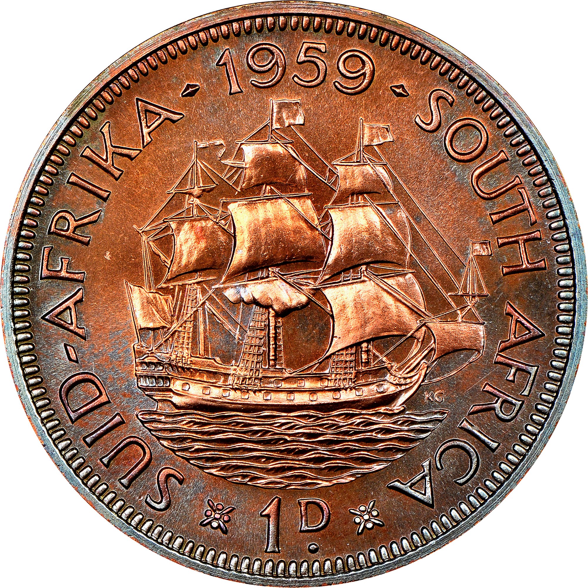 South Africa Penny KM 46 Prices Values NGC south-africa-penny-km-46-prices-values-ngc