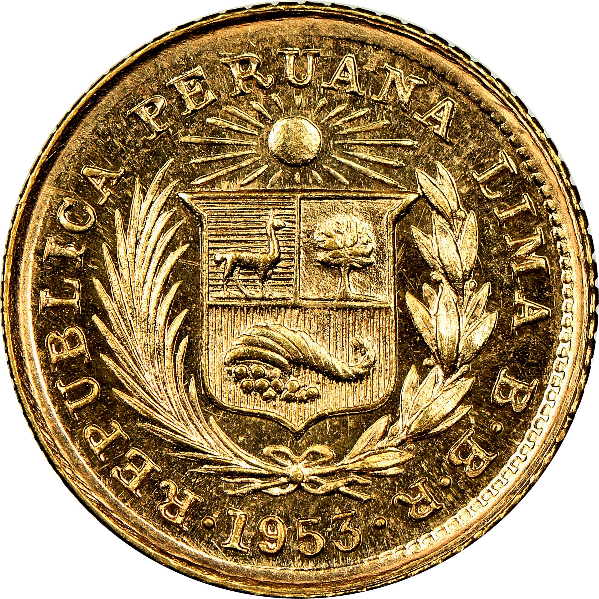 Peru 1/5 Libra KM 210 Prices & Values | NGC