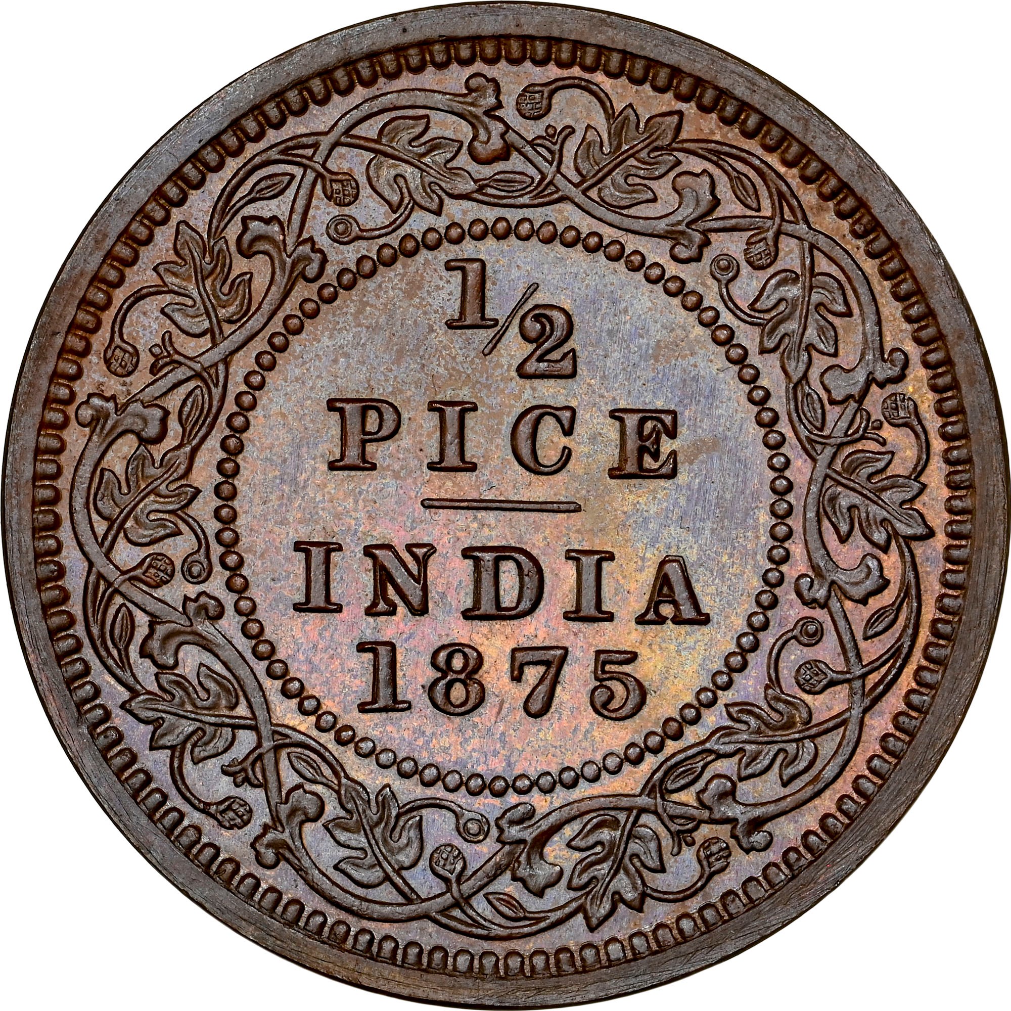 India-British 1/2 Pice KM 466 Prices & Values | NGC