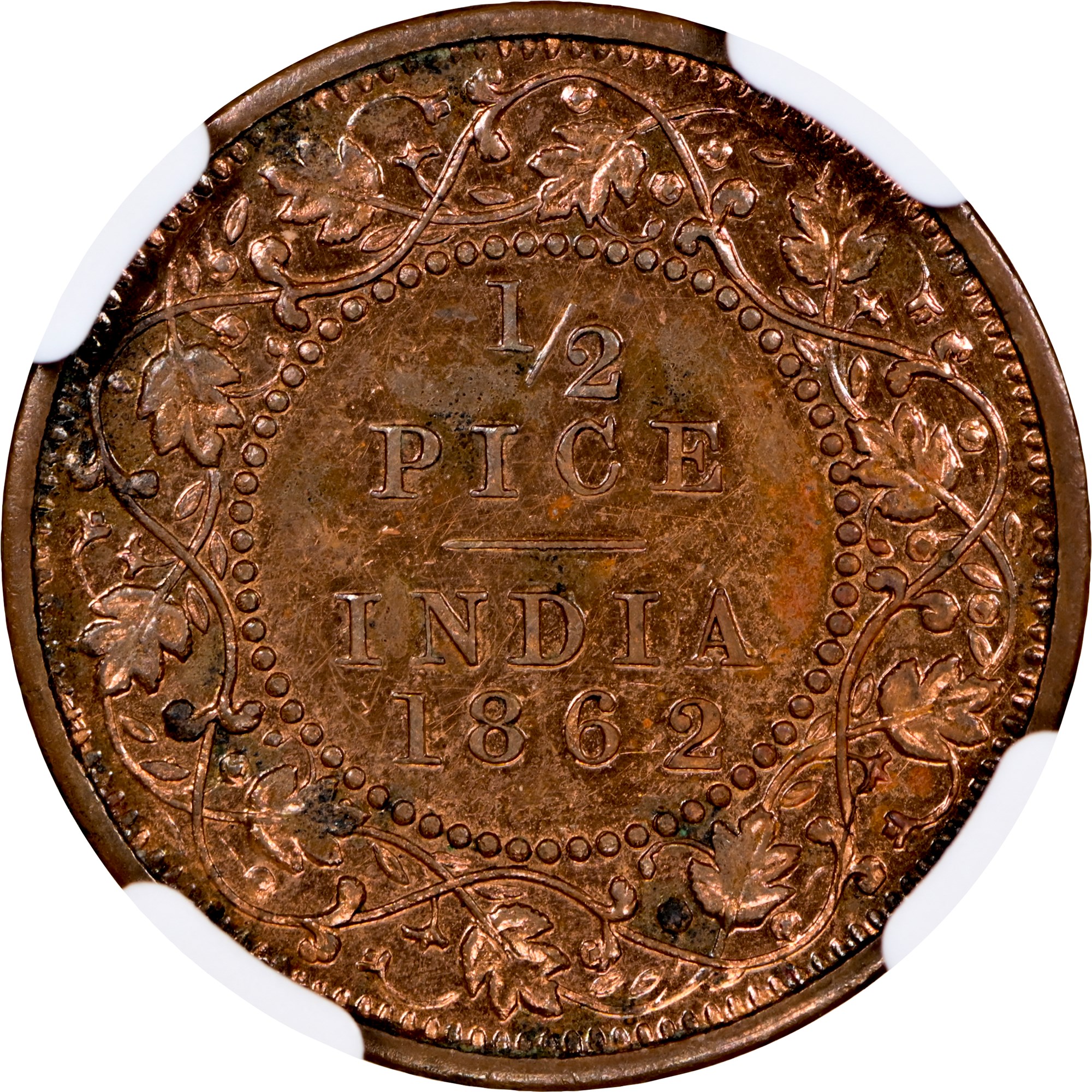 India-British 1/2 Pice KM 466 Prices & Values | NGC