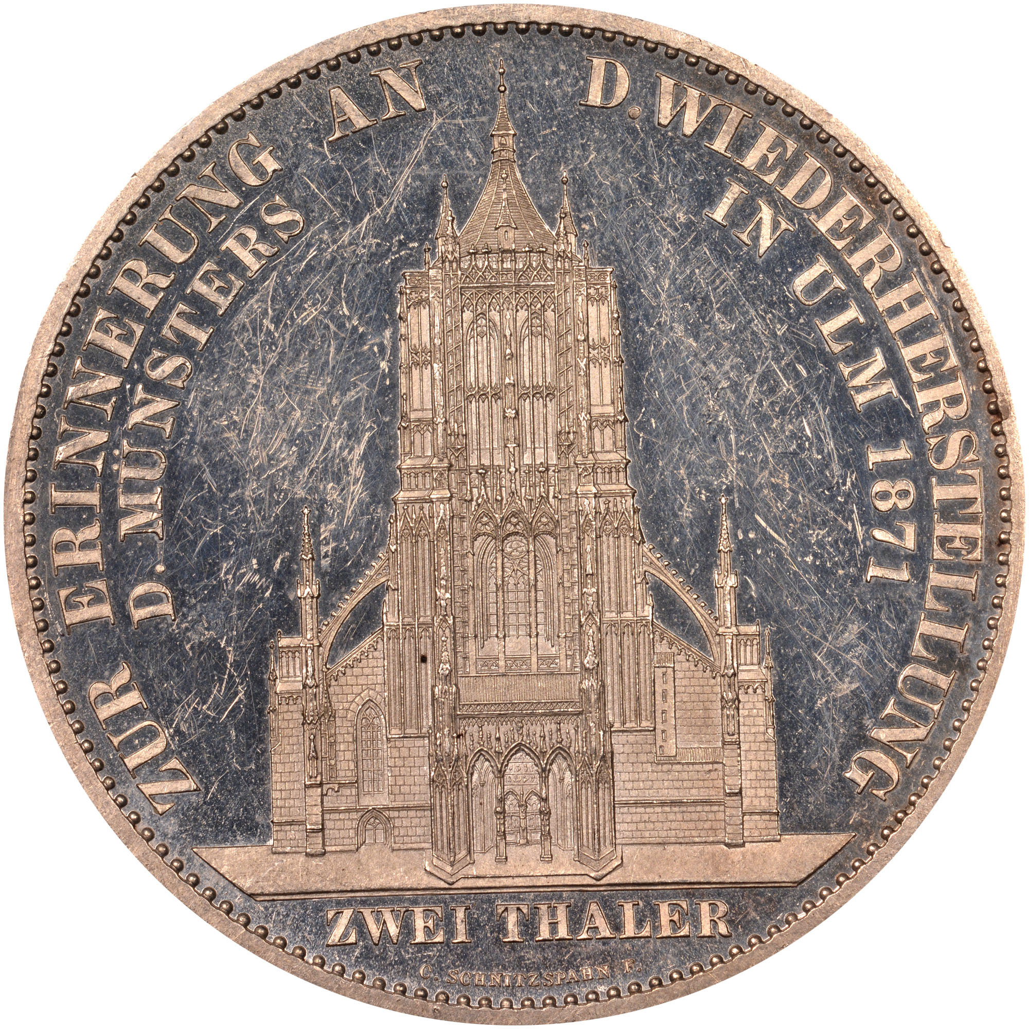 German States WÜRTTEMBERG 2 Thaler KM 618 Prices & Values | NGC