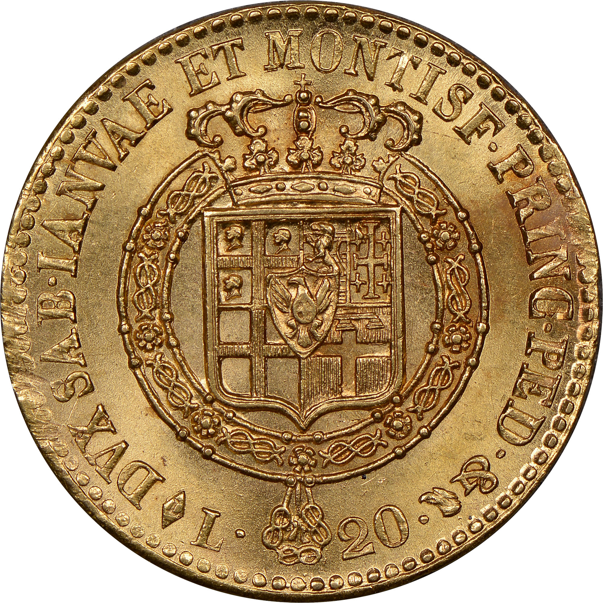 Italian States SARDINIA 20 Lire KM 114 Prices & Values | NGC