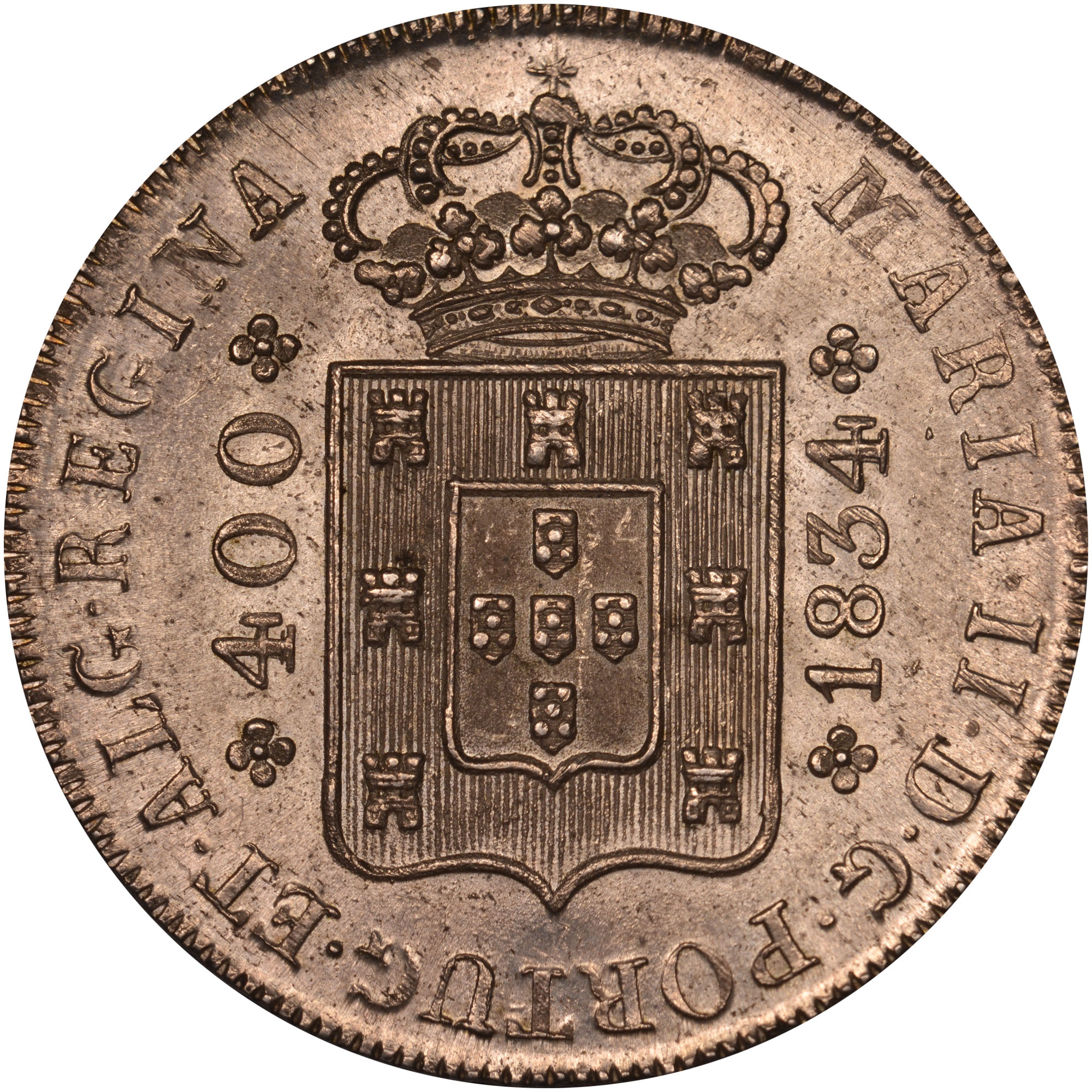 Portugal 400 Reis KM 403.2 Prices & Values | NGC