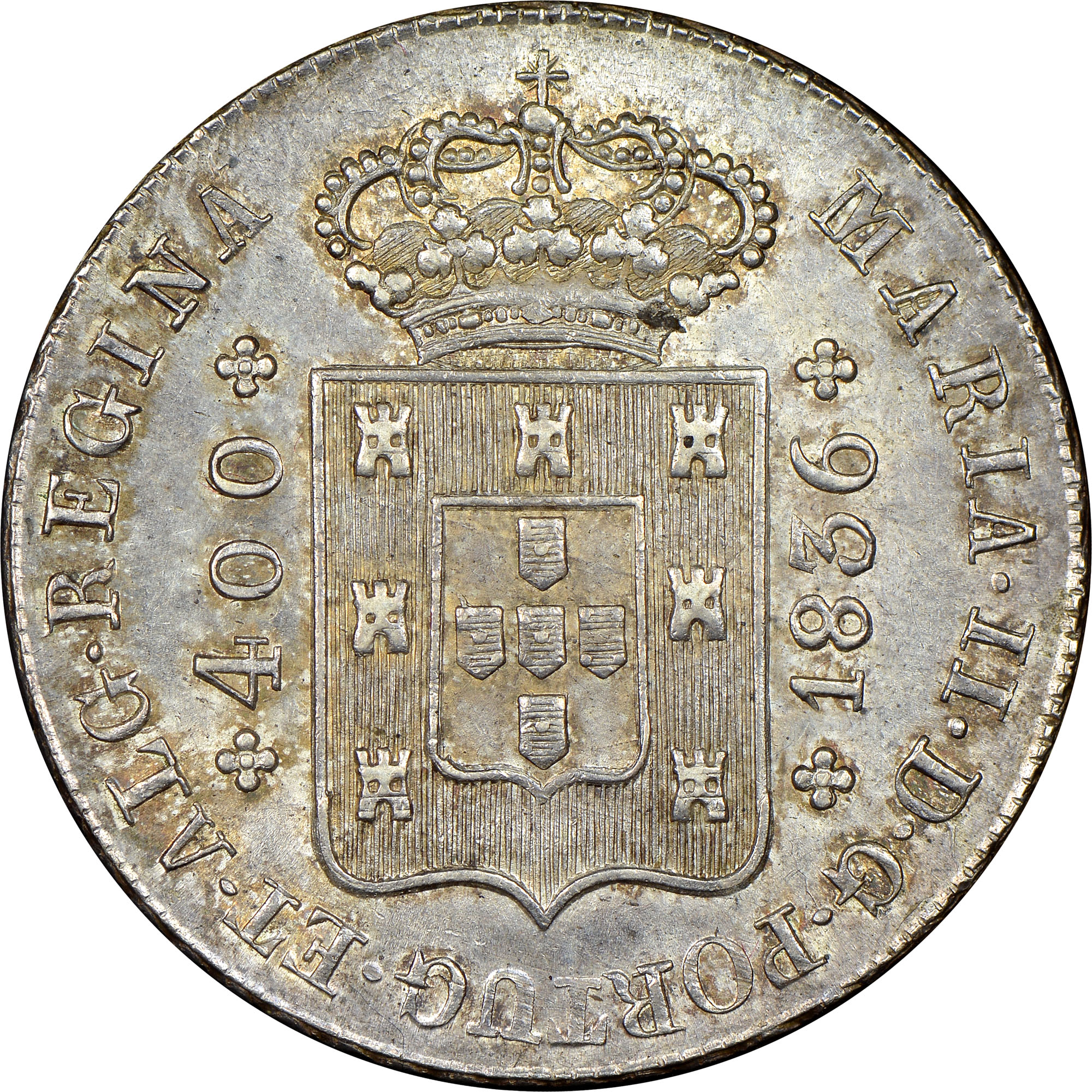 Portugal 400 Reis KM 403.2 Prices & Values | NGC