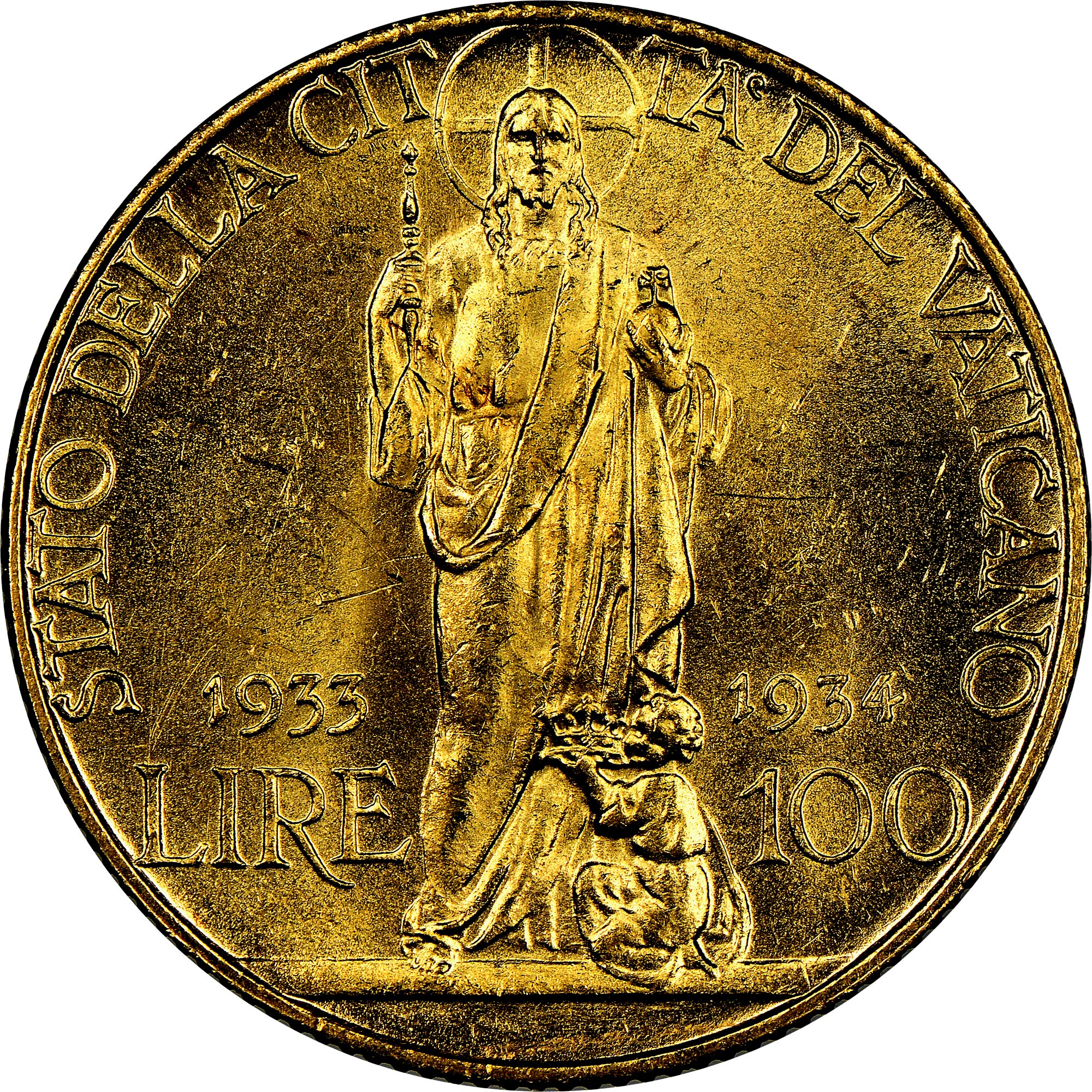 Vatican City 100 Lire KM 19 Prices & Values | NGC