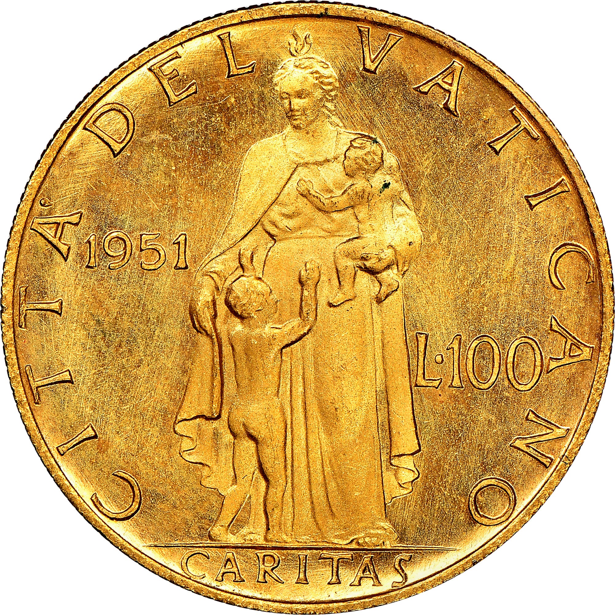 Vatican City 100 Lire KM 53.1 Prices & Values | NGC