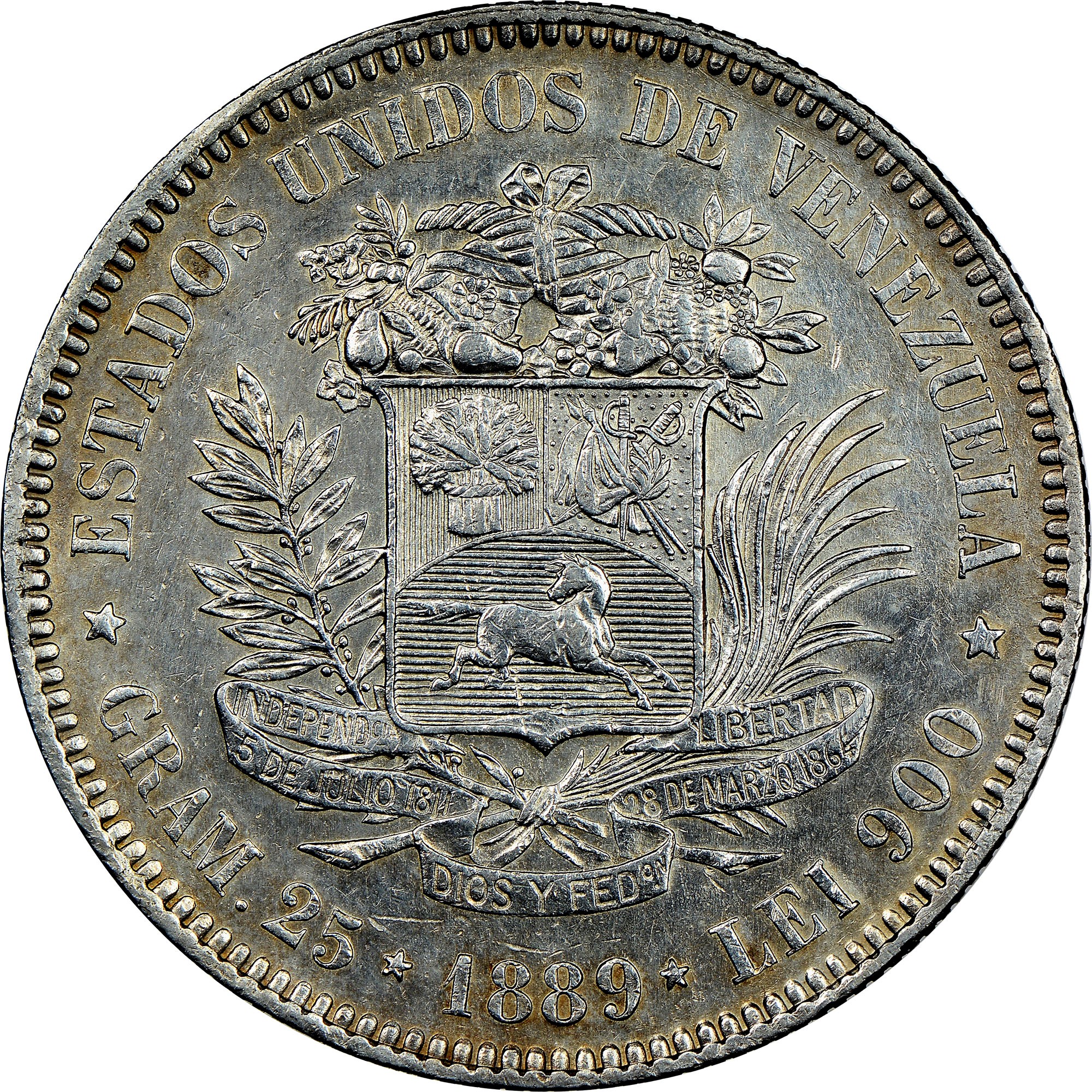 Venezuela 5 Bolivares Y 24.1 Prices & Values | NGC