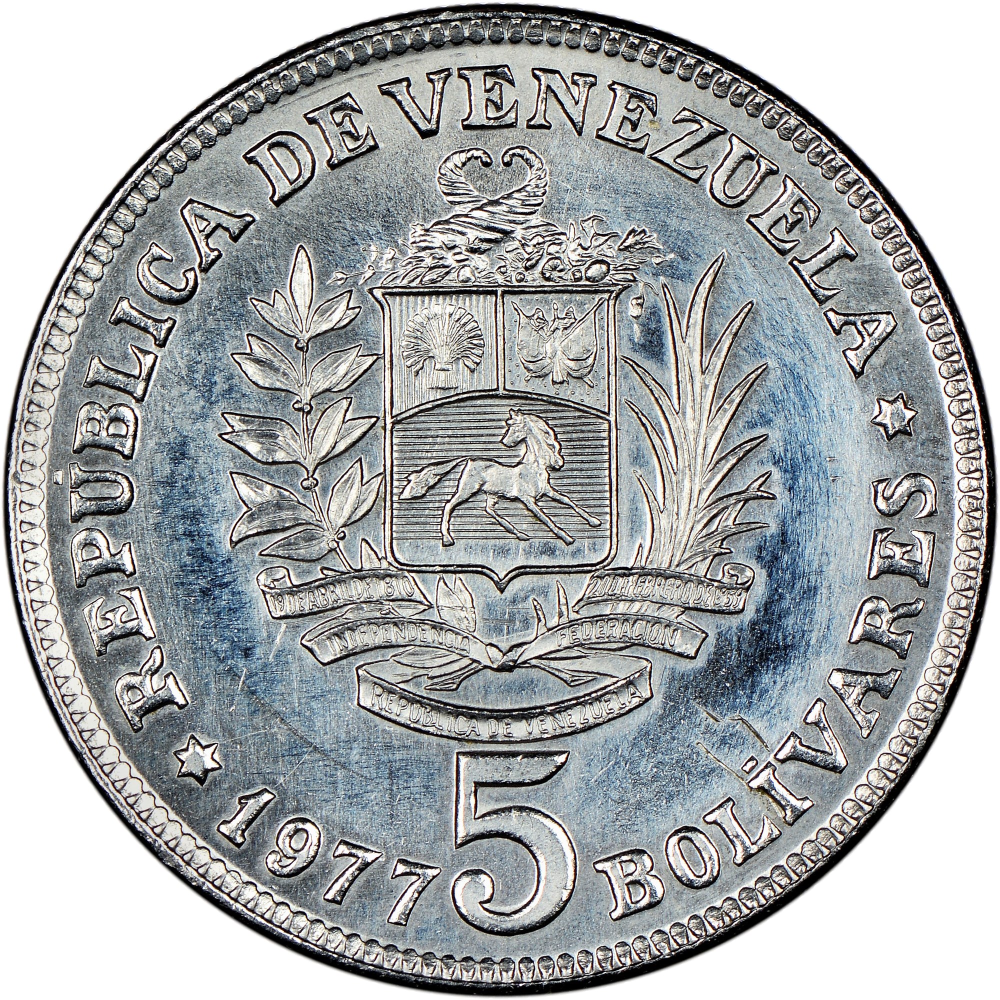 Venezuela 5 Bolivares KM Pn49 Prices & Values | NGC