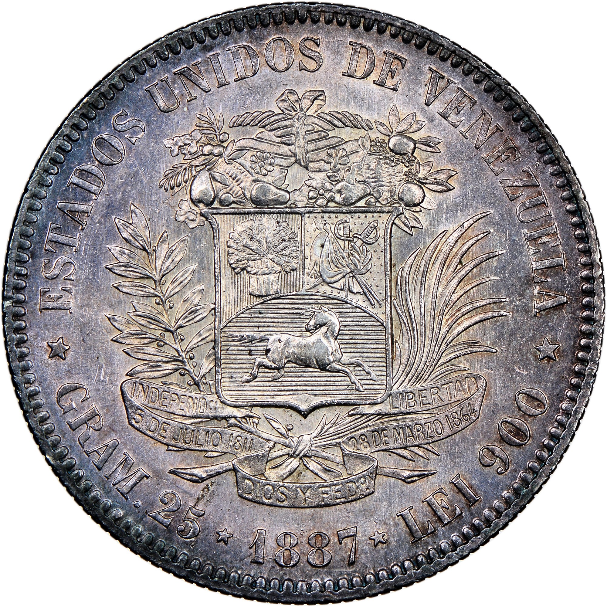 Venezuela 5 Bolivares Y 24.1 Prices & Values | NGC