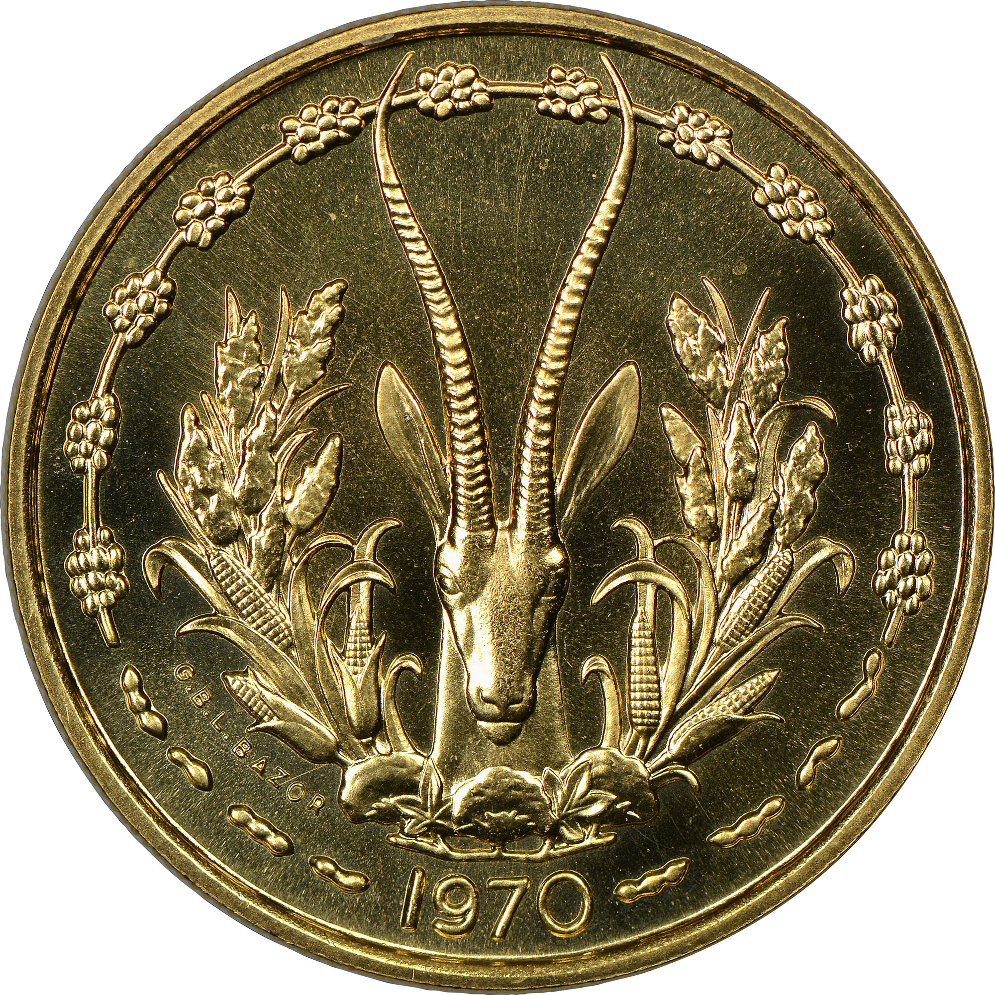 West African States 25 Francs KM E5 Prices & Values | NGC