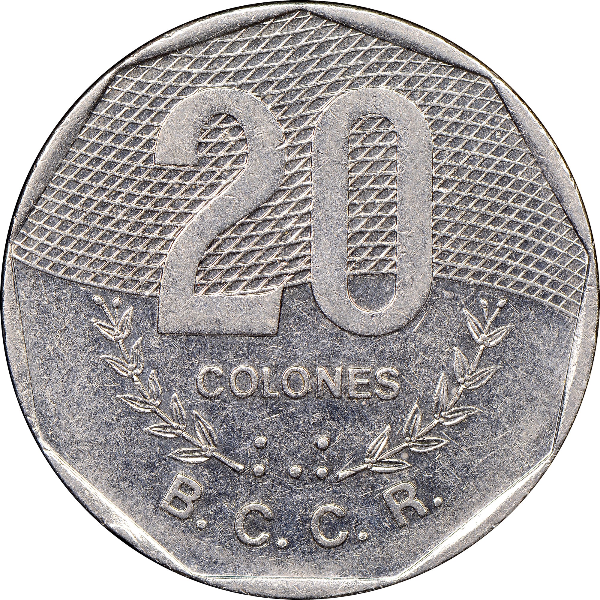 Costa Rica 20 Colones KM 216.1 Prices & Values | NGC