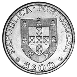 Portugal 5 Escudos KM 618 Prices & Values | NGC