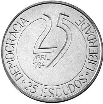 Portugal 25 Escudos KM 623 Prices & Values | NGC