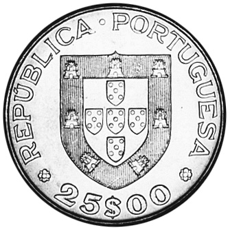 Portugal 25 Escudos KM 624 Prices & Values | NGC