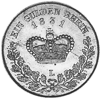 German States SAXE-MEININGEN Gulden KM 130 Prices & Values | NGC