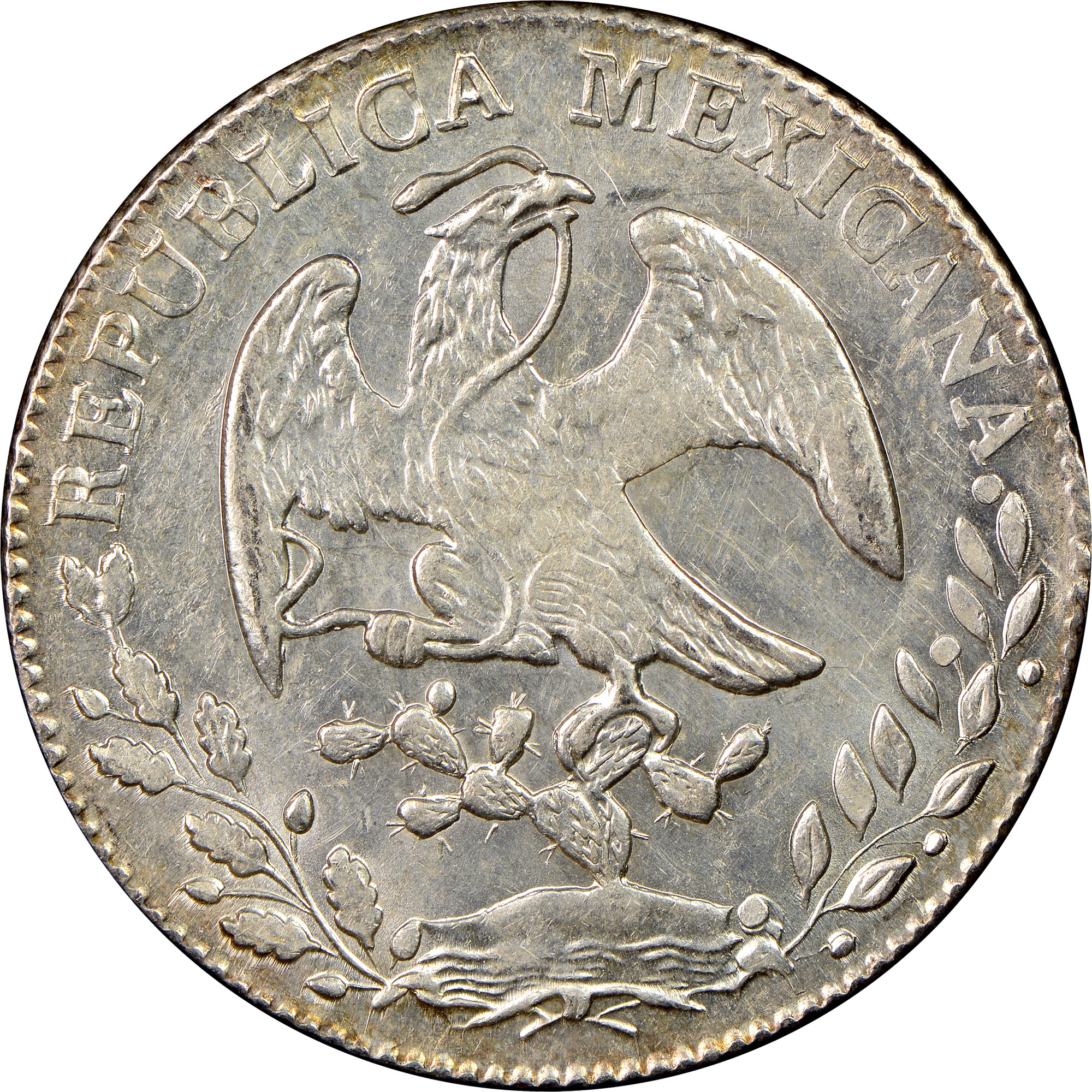 Mexico FIRST REPUBLIC 8 Reales KM 377.8 Prices & Values | NGC