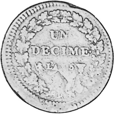 France Decime KM 645.1 Prices & Values | NGC
