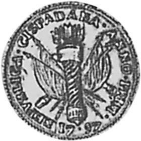 Italian States CISPADINE REPUBLIC 4 Baiocchi KM Pn1 Prices & Values