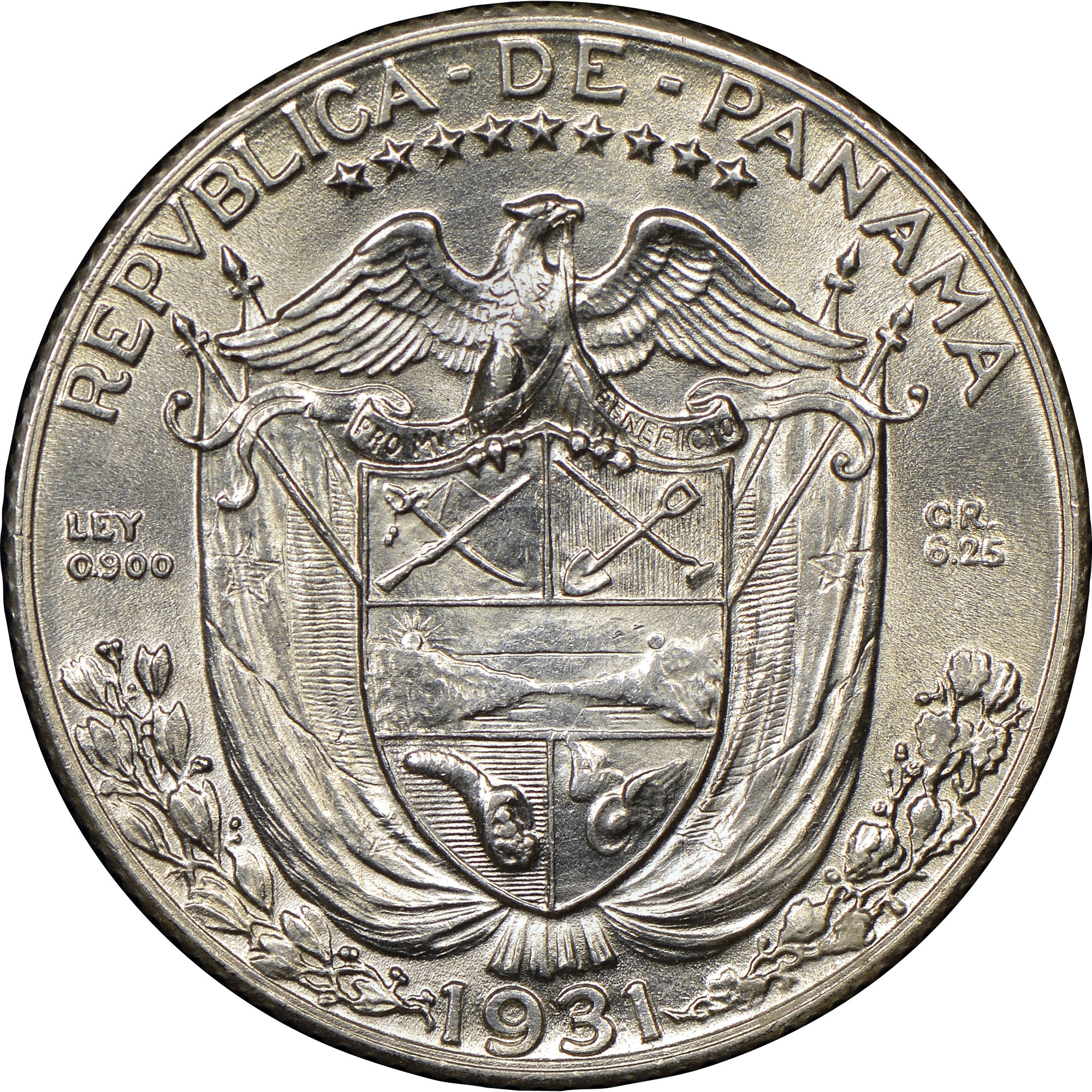 1930-1947 Panama 1/4 Balboa KM 11.1 Prices & Values | NGC