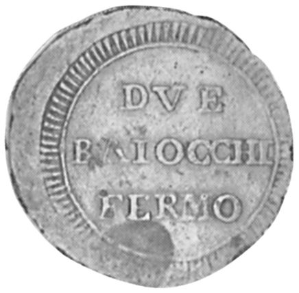 Italian States ROMAN REPUBLIC-FERMO 2 Baiocchi KM 15 Prices & Values