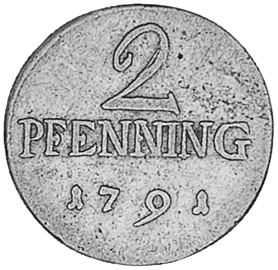 German States OSNABRUCK 2 Pfennig KM 286 Prices & Values | NGC