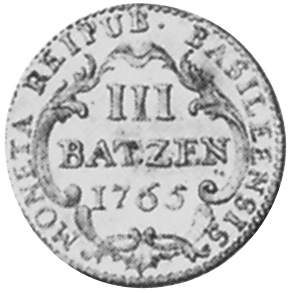 Swiss Cantons BASEL 3 Batzen KM 165 Prices & Values | NGC