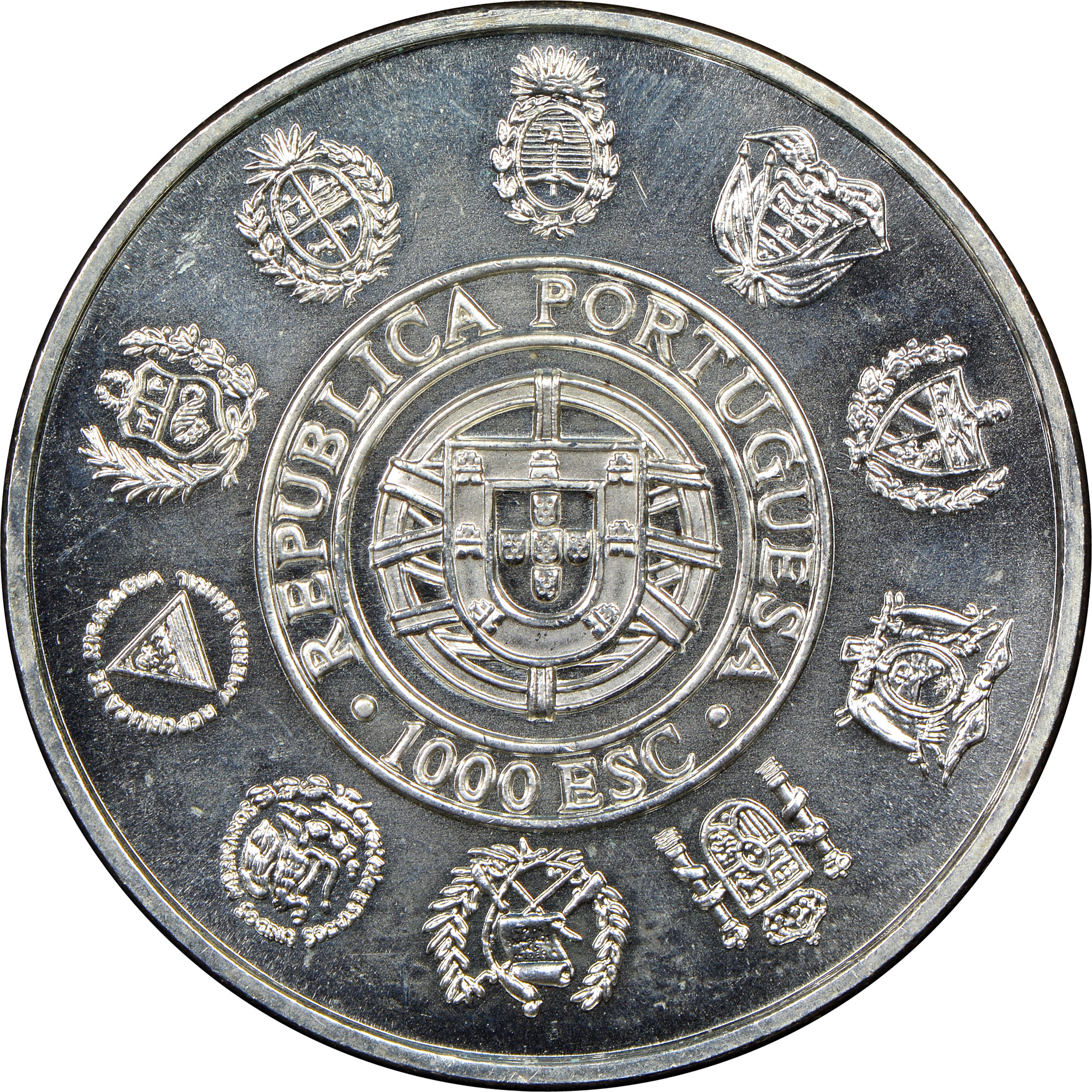 Portugal 1000 Escudos KM 676 Prices & Values | NGC