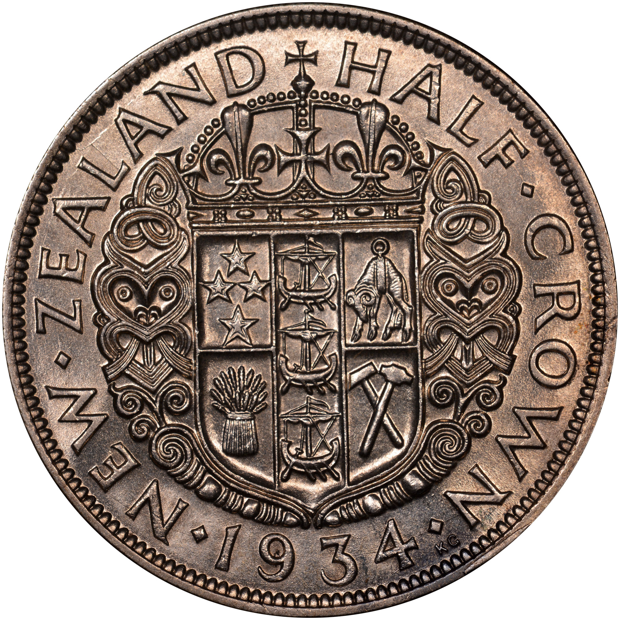 New Zealand 1/2 Crown KM 5 Prices & Values | NGC