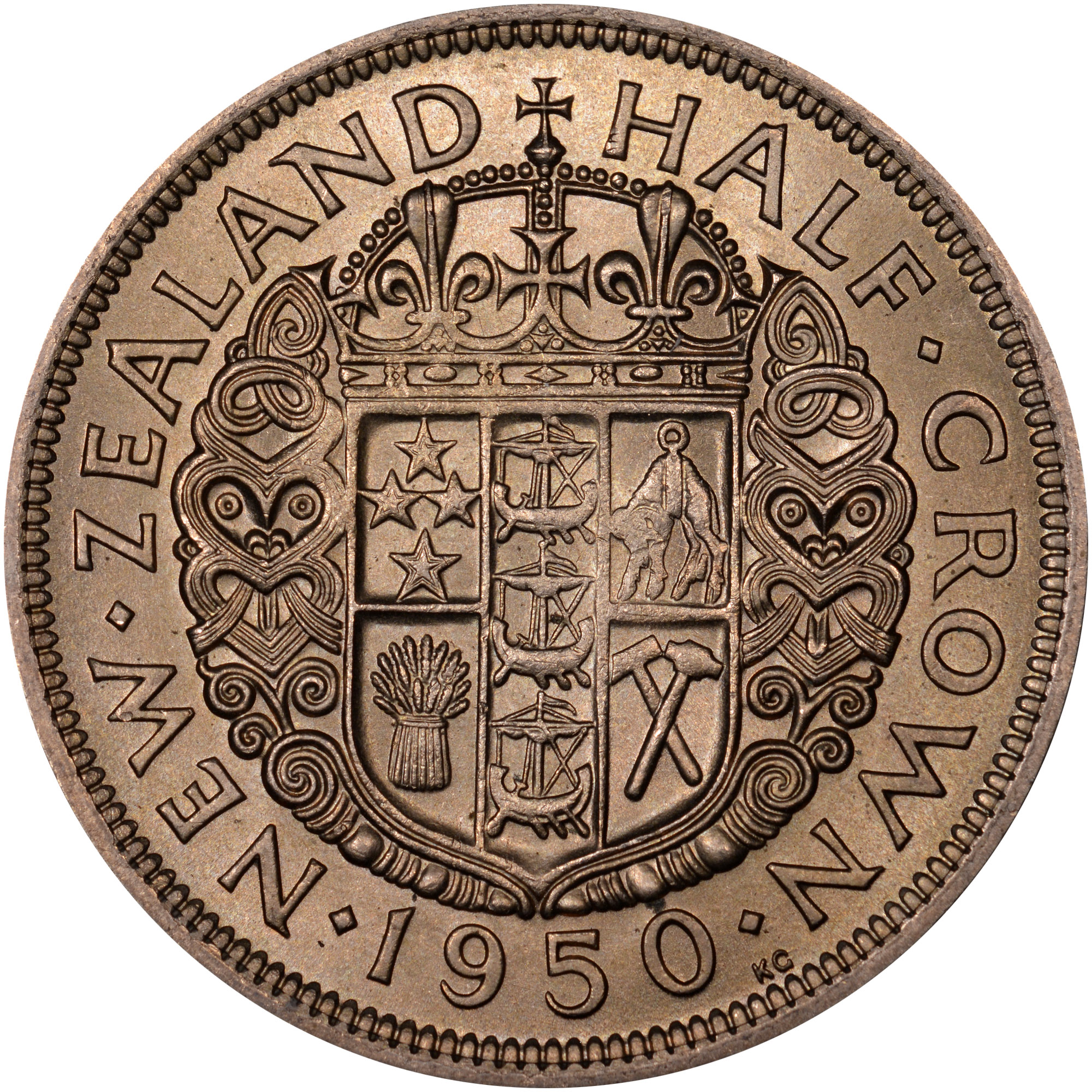 New Zealand 1/2 Crown KM 19 Prices & Values | NGC