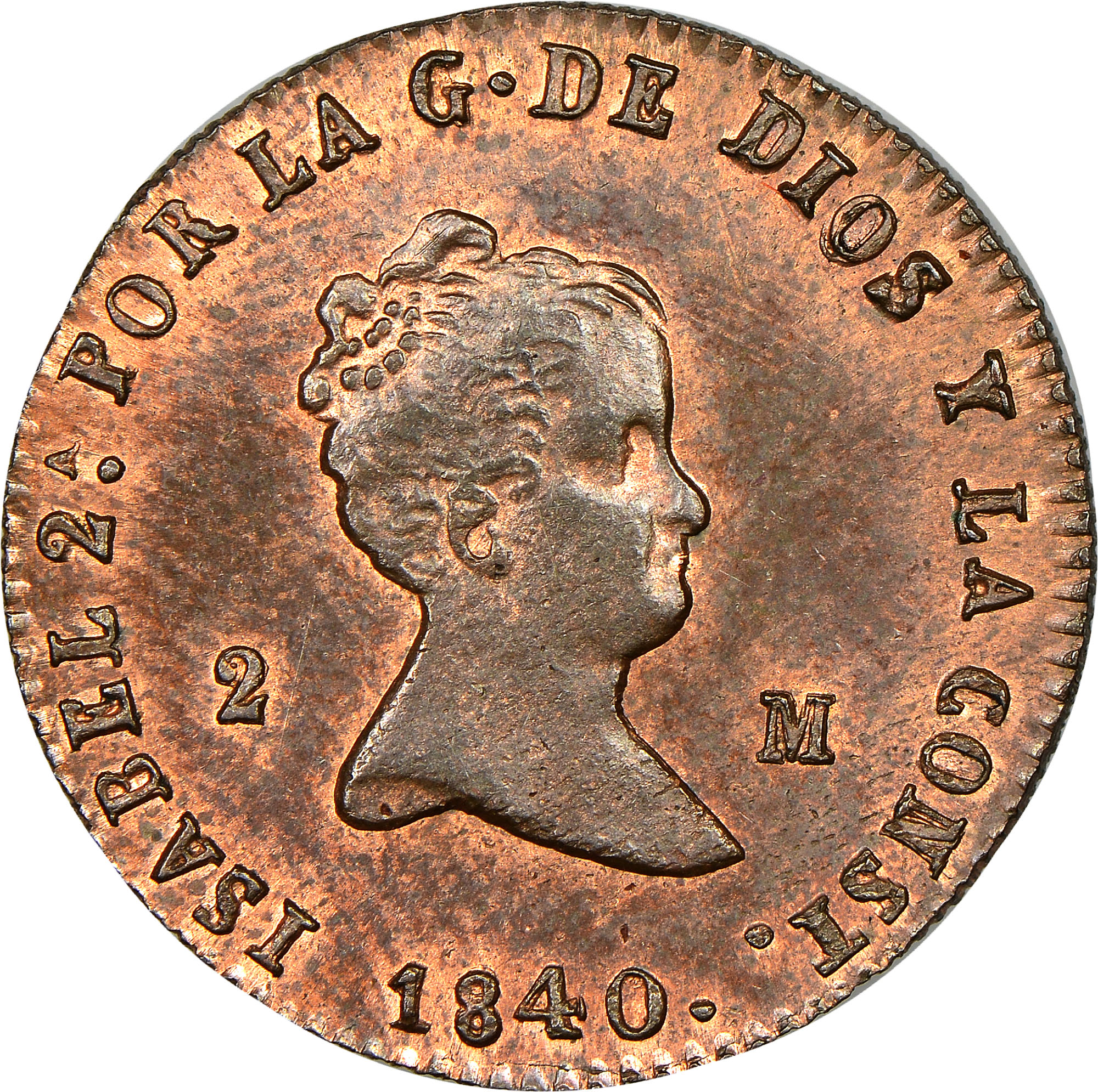 Spain 2 Maravedis KM 532.2 Prices & Values | NGC