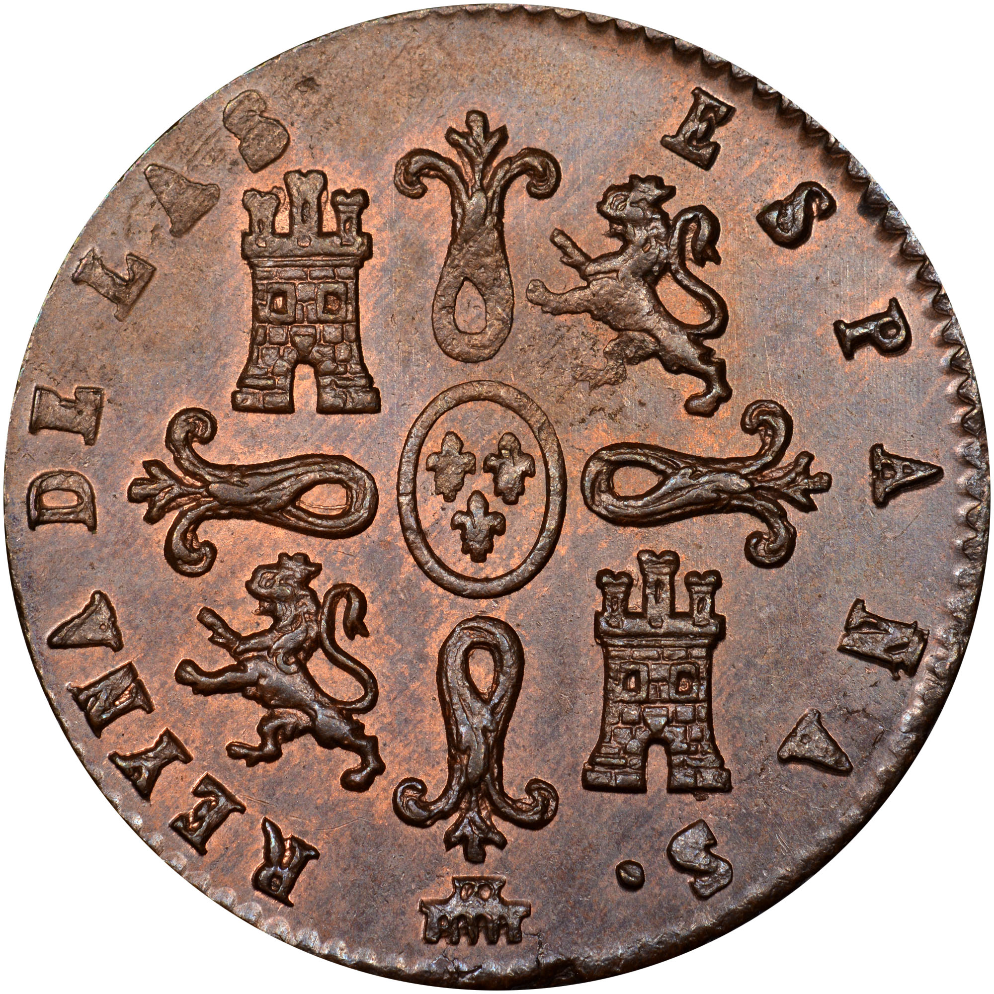 Spain 2 Maravedis KM 532.4 Prices & Values | NGC