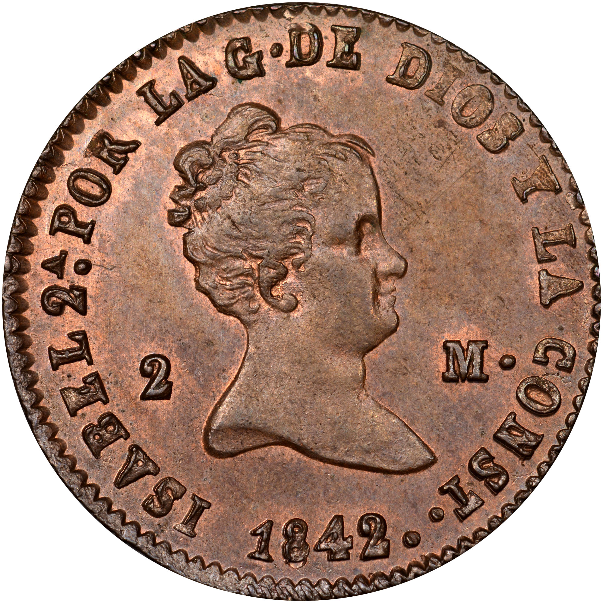 Spain 2 Maravedis KM 532.4 Prices & Values | NGC