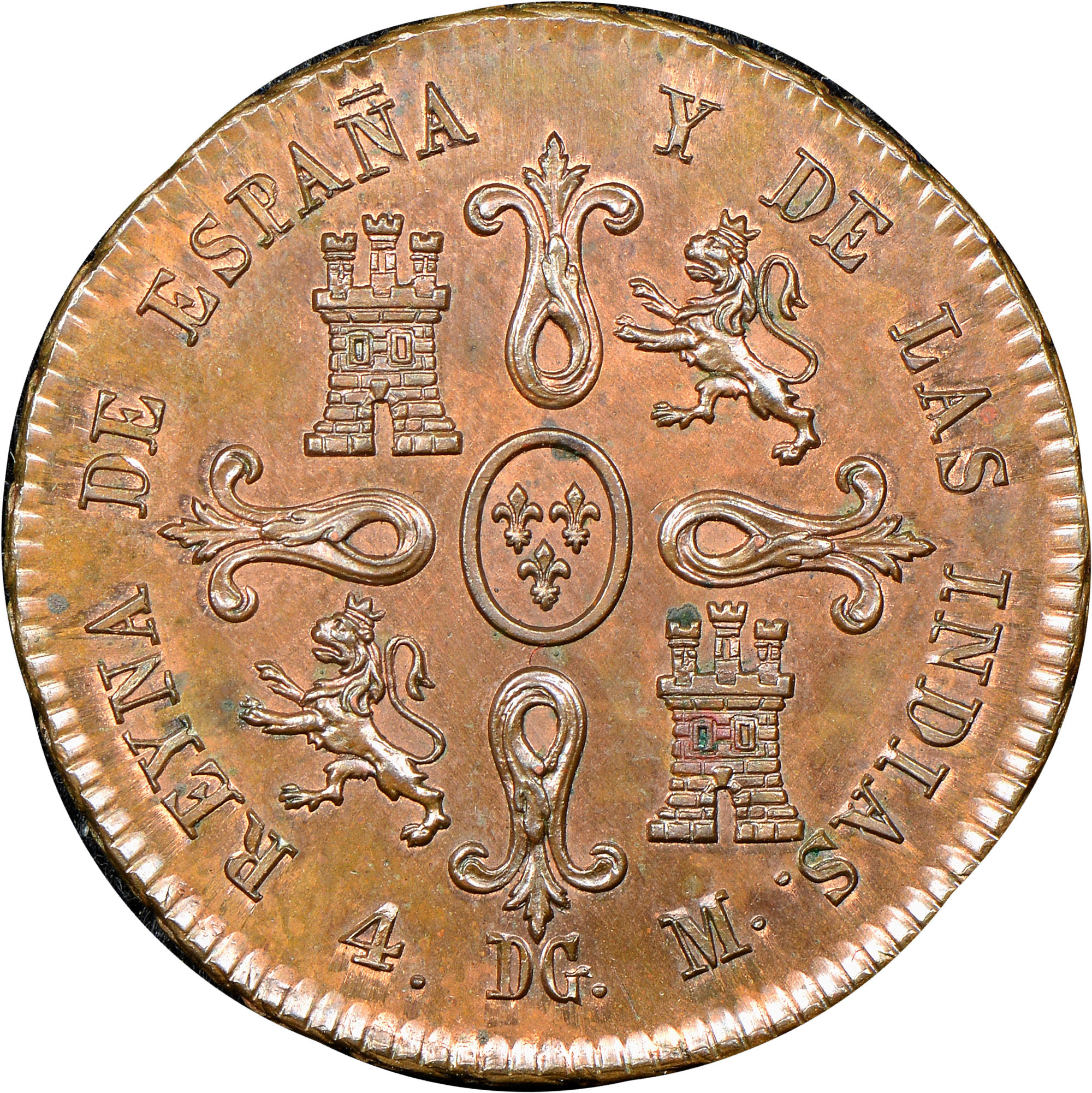 Spain 4 Maravedis KM 511.2 Prices & Values | NGC