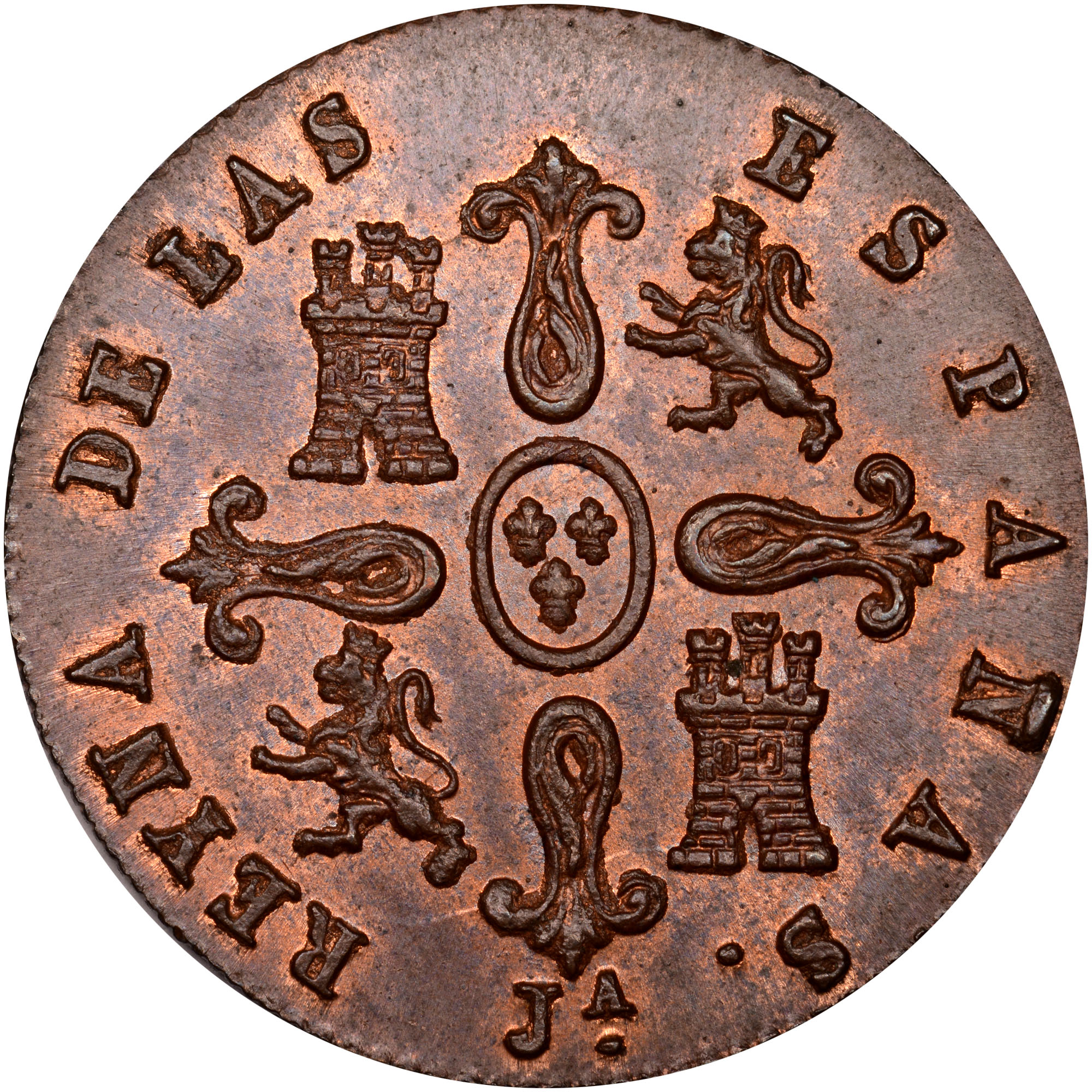 Spain 4 Maravedis KM 530.2 Prices & Values | NGC