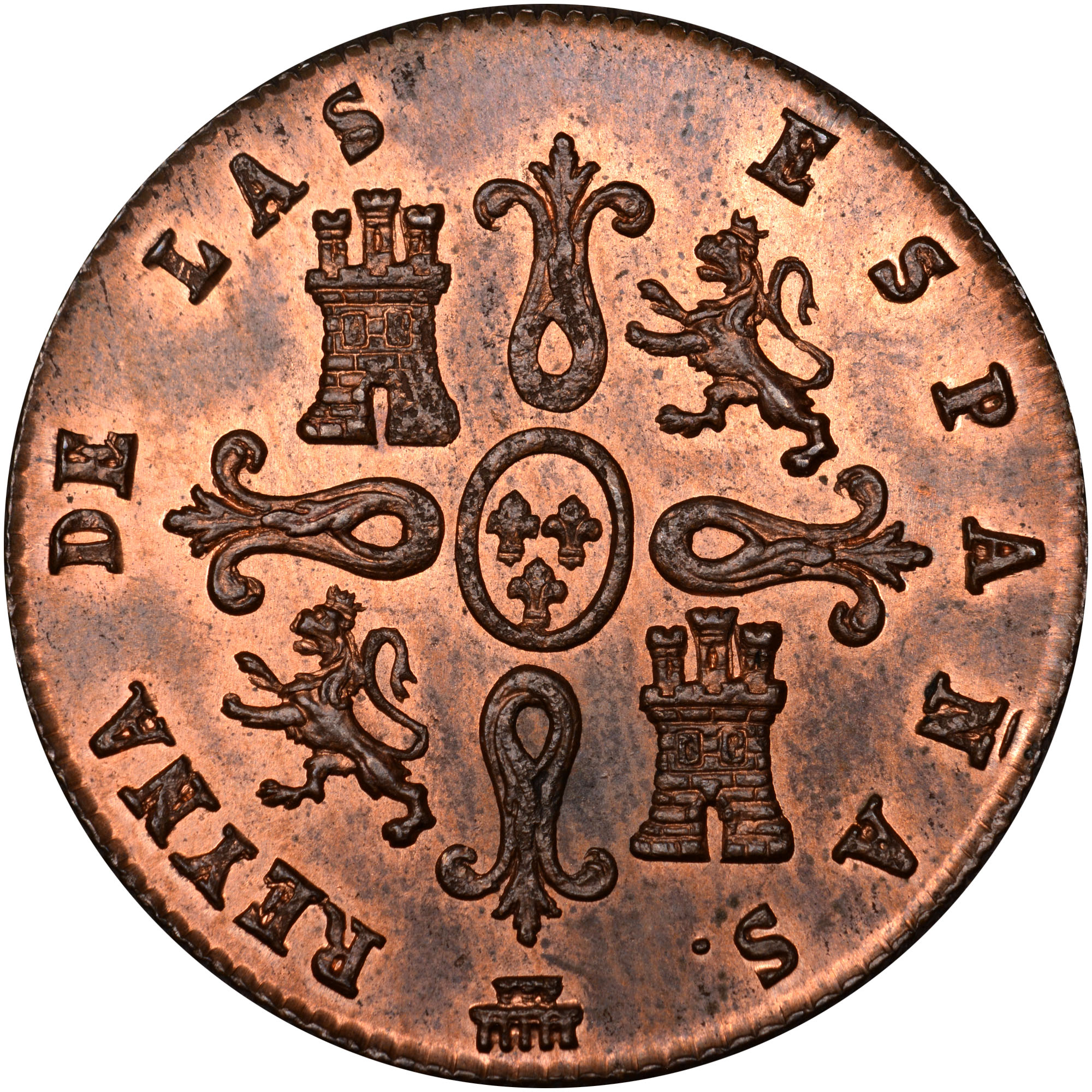 Spain 4 Maravedis KM 530.3 Prices & Values | NGC