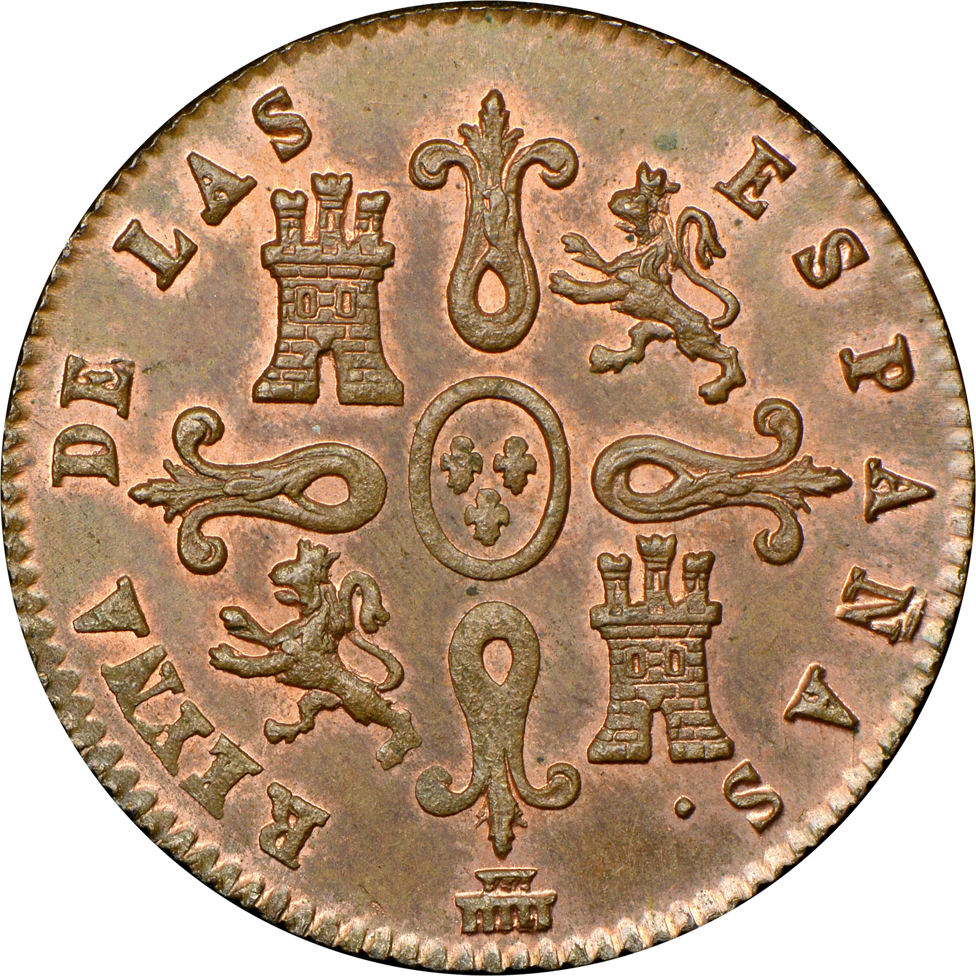Spain 4 Maravedis KM 530.3 Prices & Values | NGC