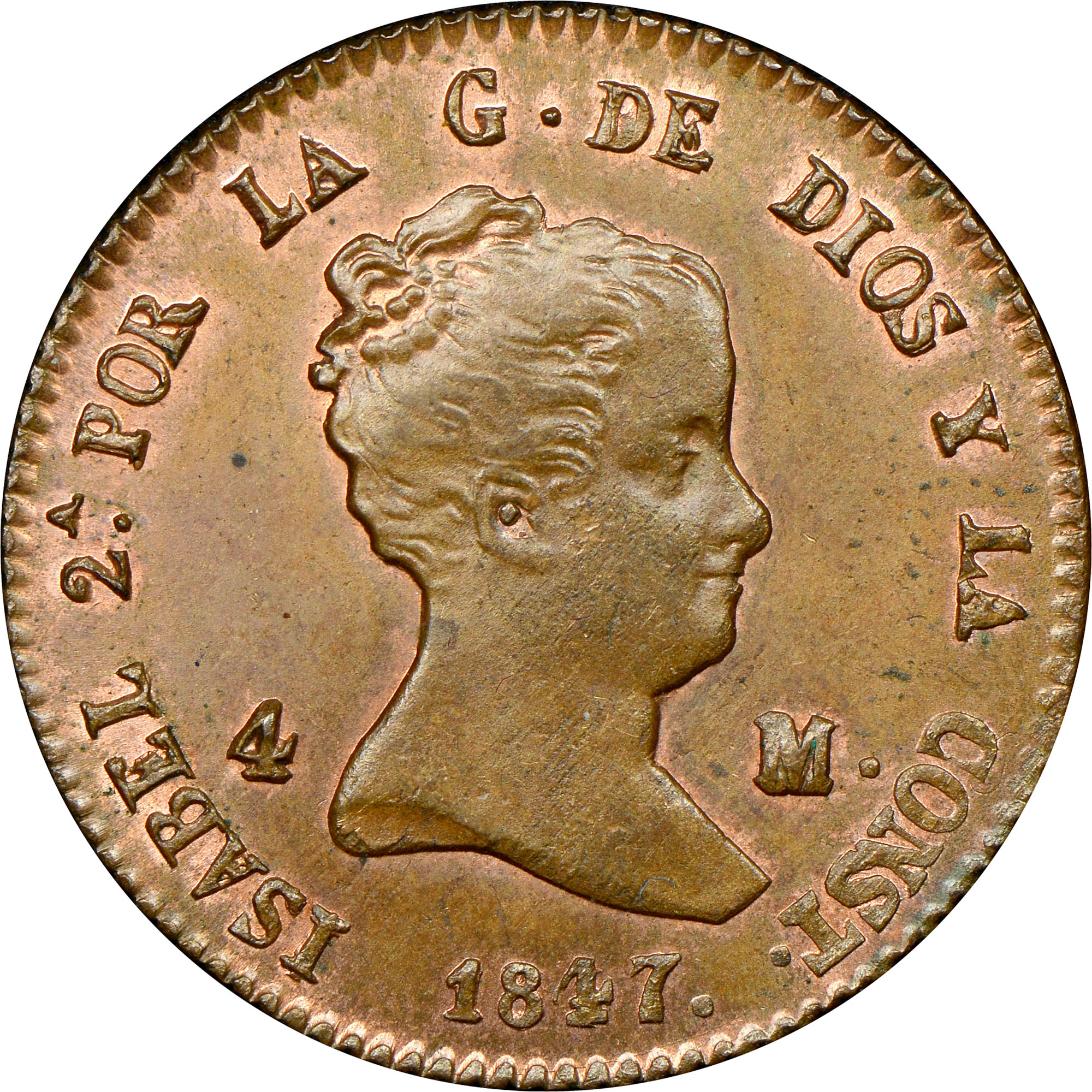 Spain 4 Maravedis KM 530.3 Prices & Values | NGC