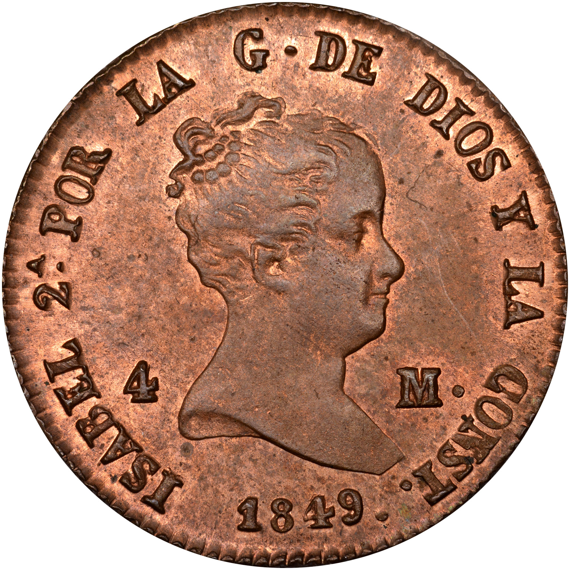 Spain 4 Maravedis KM 530.3 Prices & Values | NGC