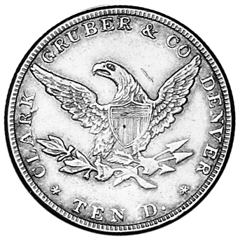 United States Private Gold COLORADO 10 Dollars KM 68 Prices & Values