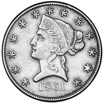 United States Private Gold COLORADO 10 Dollars KM 68 Prices & Values