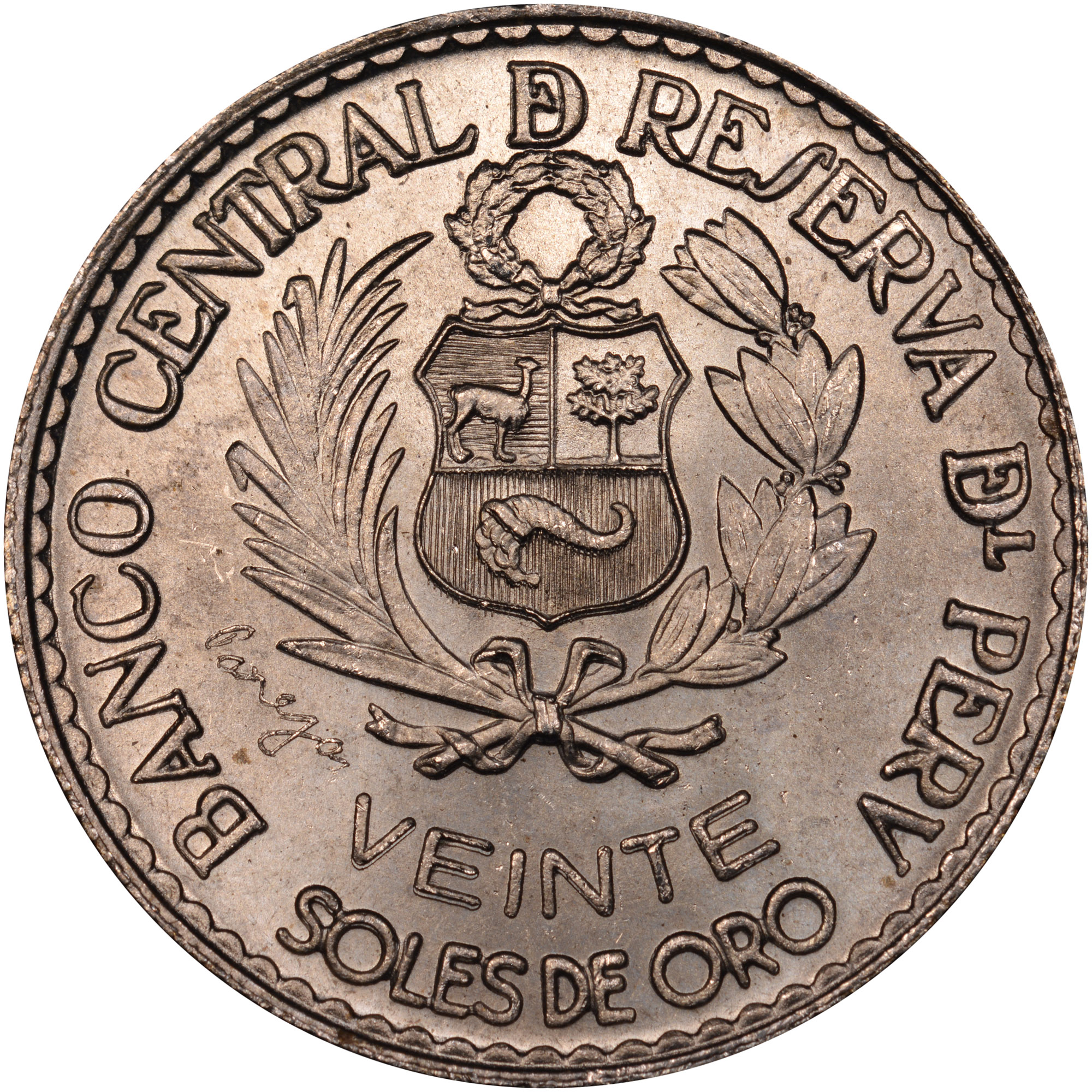 Peru 20 Soles KM 241 Prices & Values | NGC