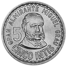 Peru 5 Intis KM 300 Prices & Values | NGC