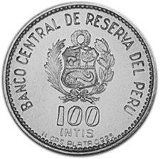 Peru 100 Intis KM 298 Prices & Values | NGC