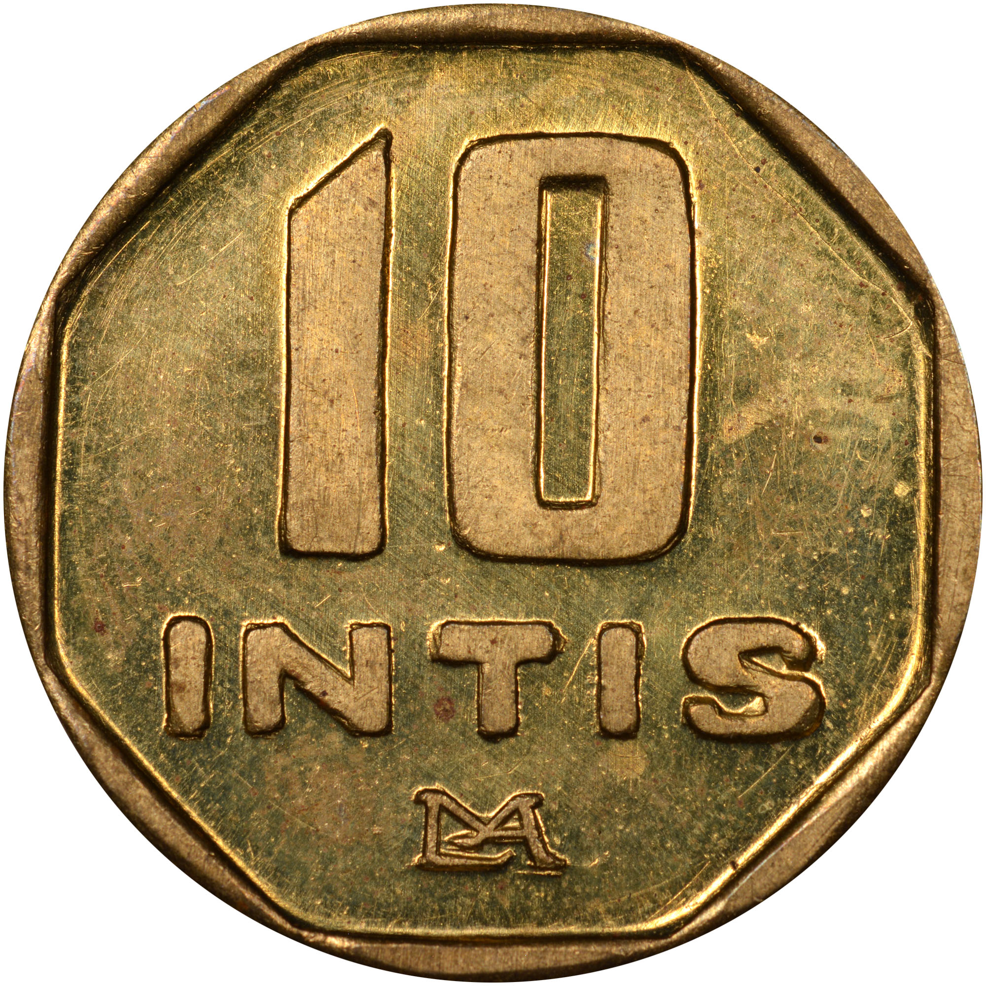 Peru 10 Intis KM Pn39 Prices & Values | NGC